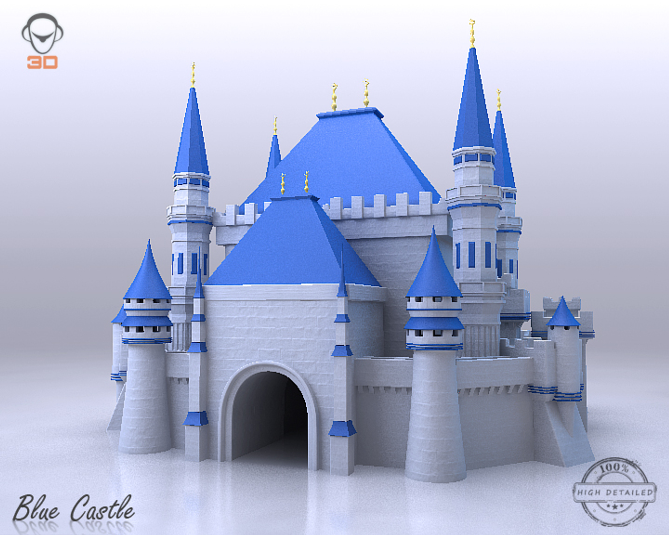 blue castle 3d 3ds