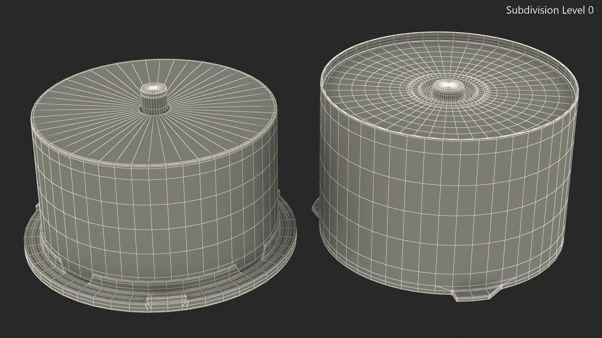 3D Model Plastic Spindle Cake Box With 50 Discs - TurboSquid 1807018