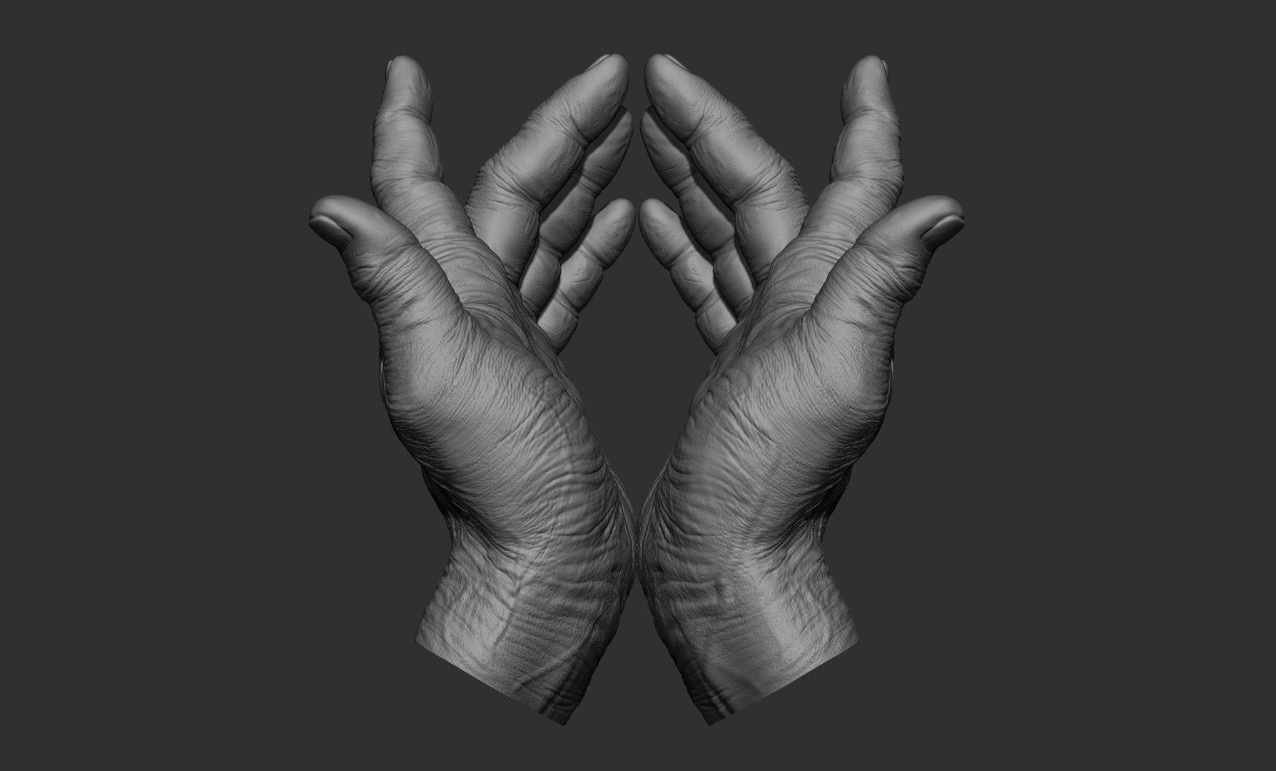 Old man hand poses 3D model - TurboSquid 1988069
