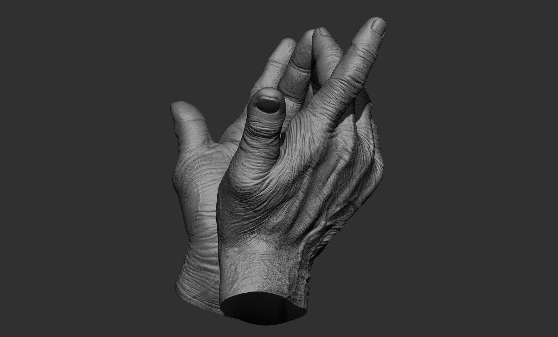 Old man hand poses 3D model - TurboSquid 1988069