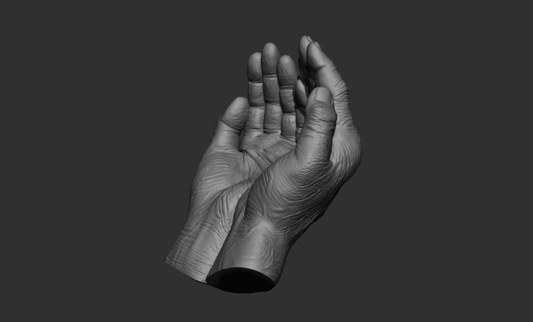 Old man hand poses 3D model - TurboSquid 1988069