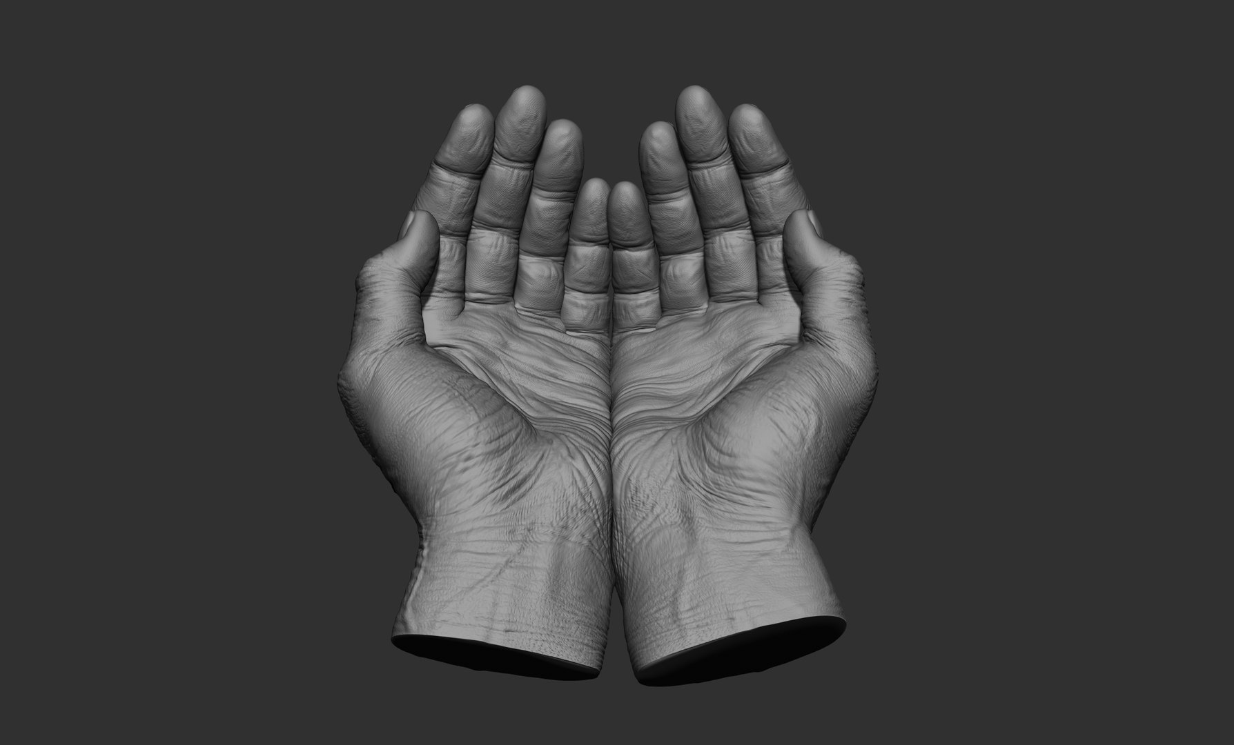 Old man hand poses 3D model - TurboSquid 1988069