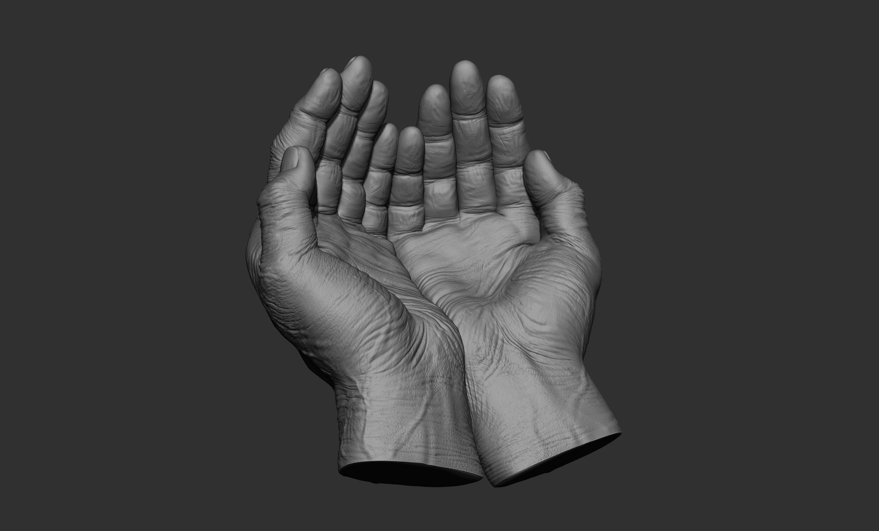 Old man hand poses 3D model - TurboSquid 1988069
