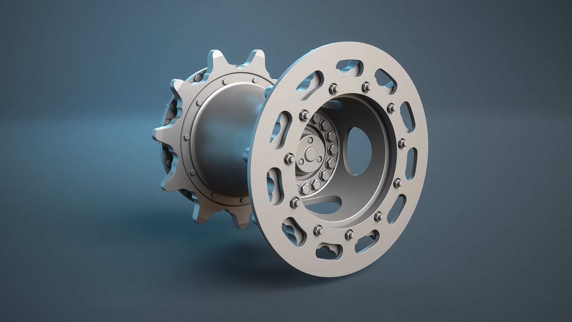 M1 Abrams Tank Wheels 3D Model - TurboSquid 2254295