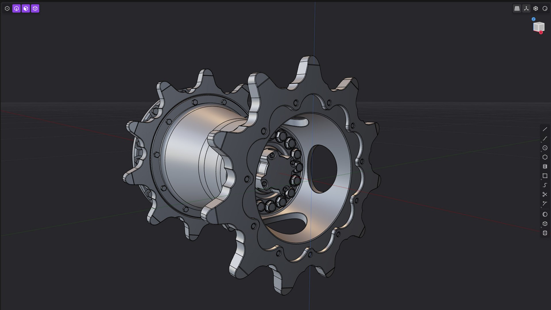 M1 Abrams Tank Wheels 3D Model - TurboSquid 2254295