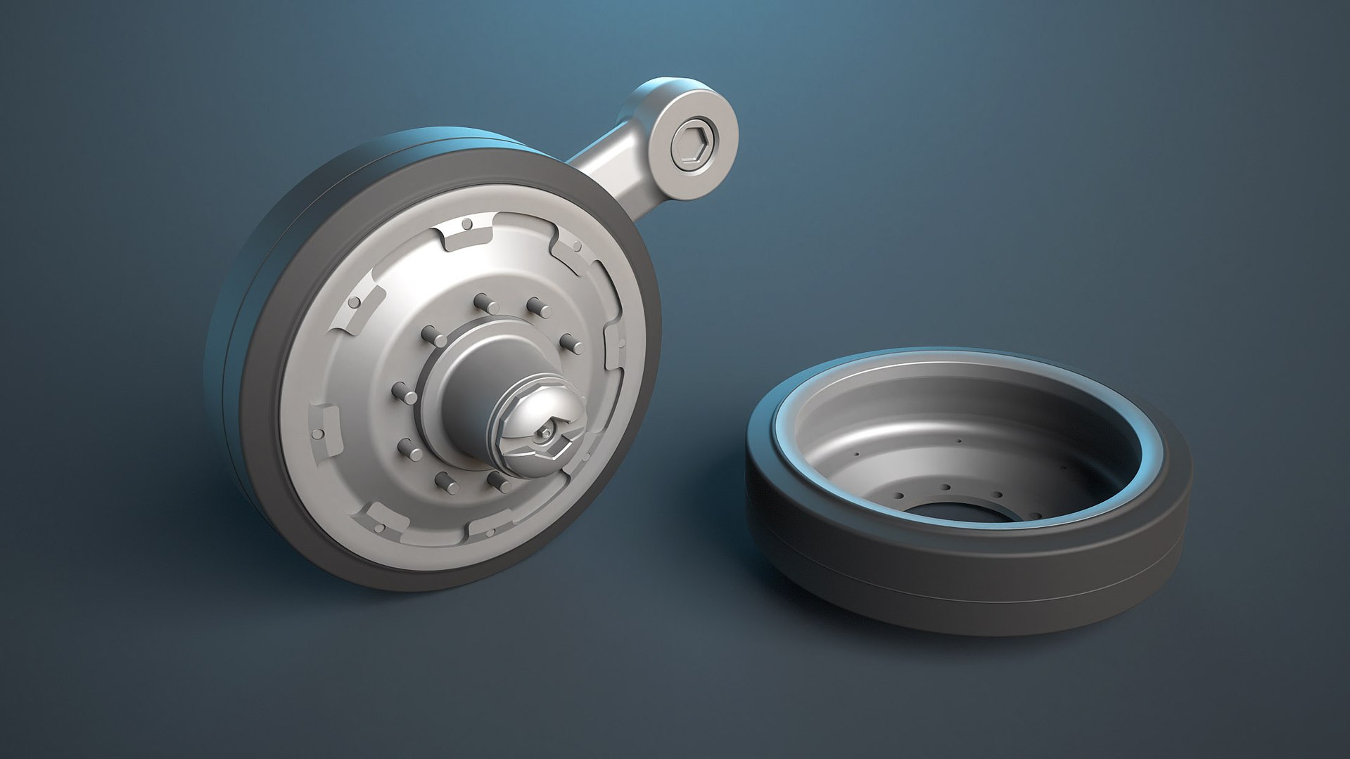 M1 Abrams Tank Wheels 3D Model - TurboSquid 2254295