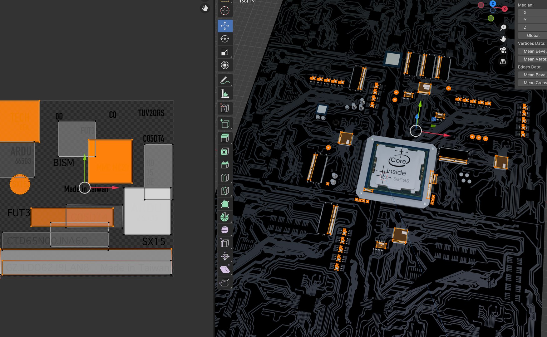 Motherboard With CPU Component Model - TurboSquid 2250355