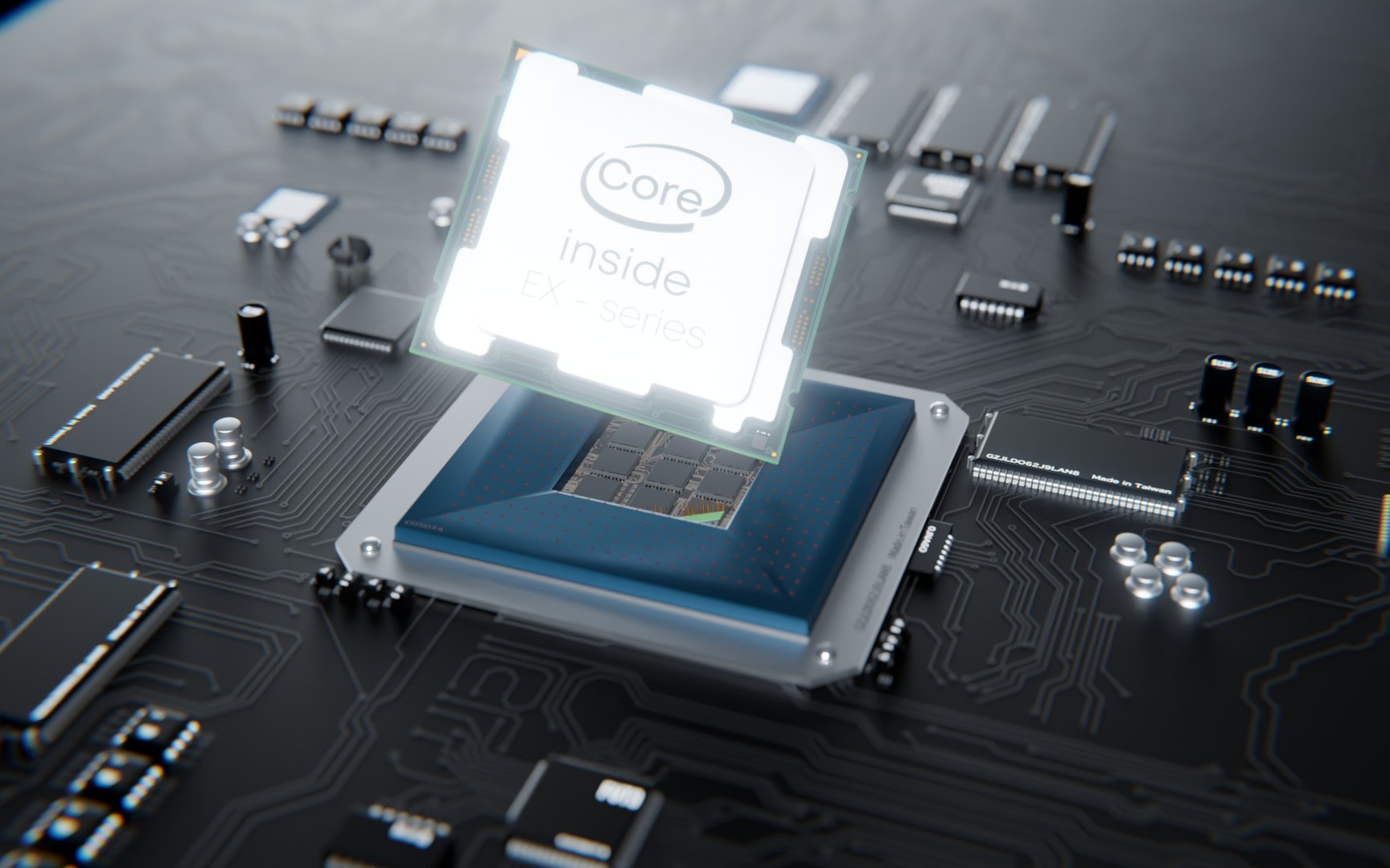 Motherboard With CPU Component Model - TurboSquid 2250355