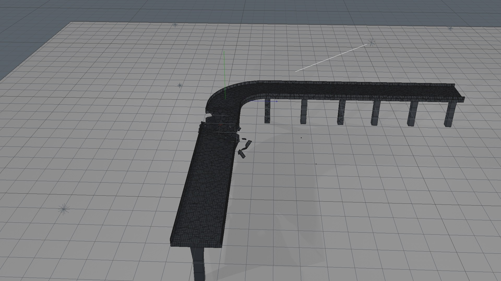 Bridge collapse 2 animations model - TurboSquid 1526304