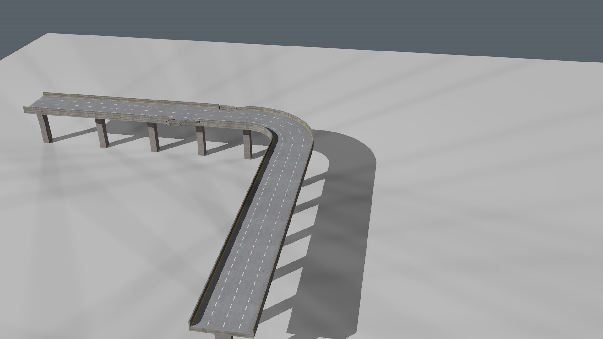Bridge collapse 2 animations model - TurboSquid 1526304