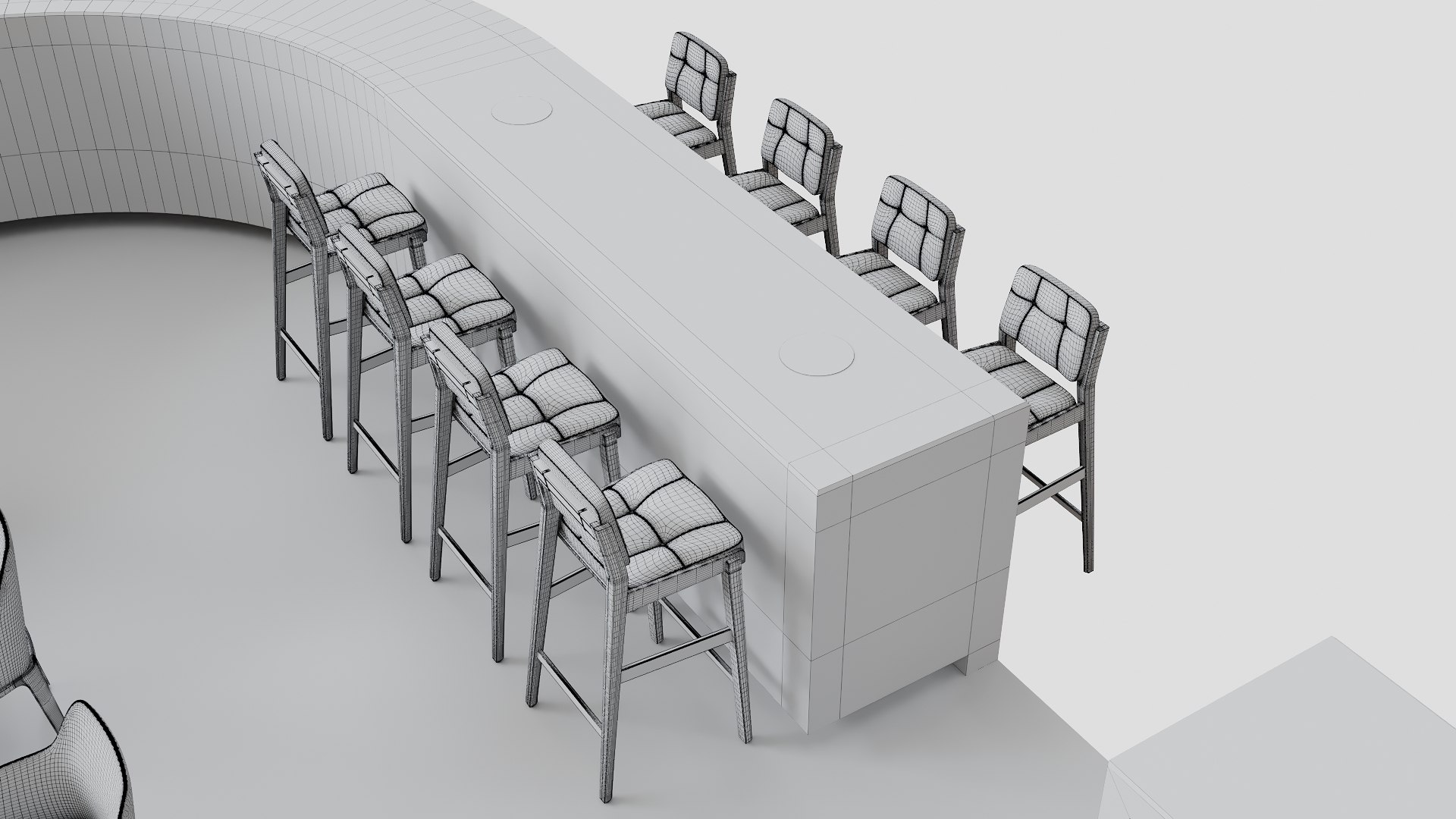 Food court 3D model - TurboSquid 1556528