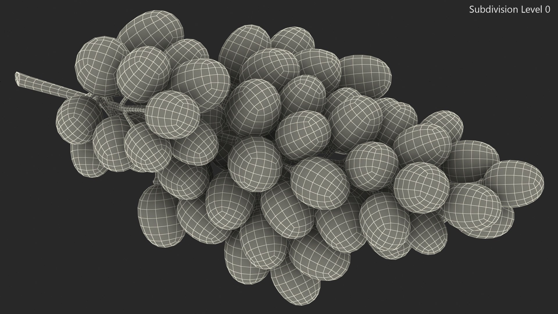 3D Cluster Pink Grapes Model - TurboSquid 1503481