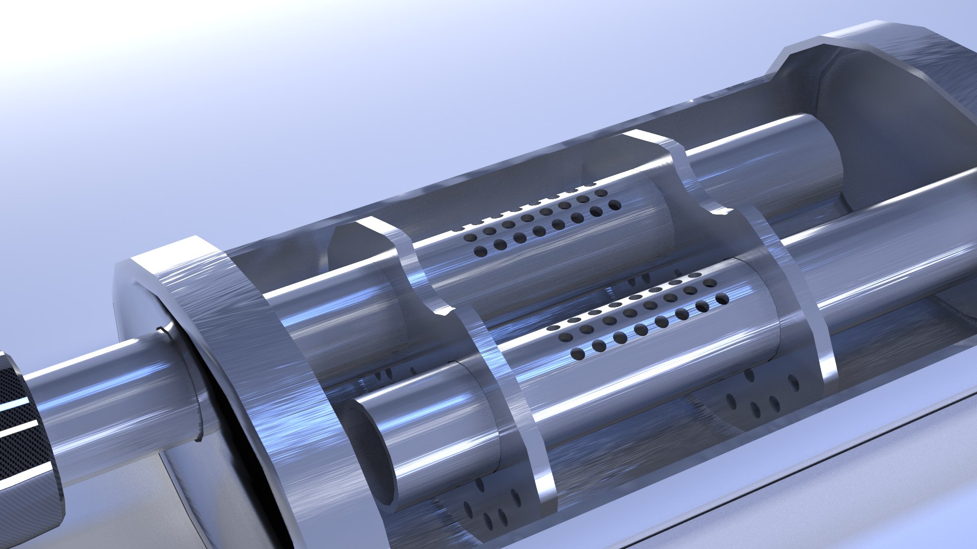 Muffler Cross-Section 3D Model - TurboSquid 1953018