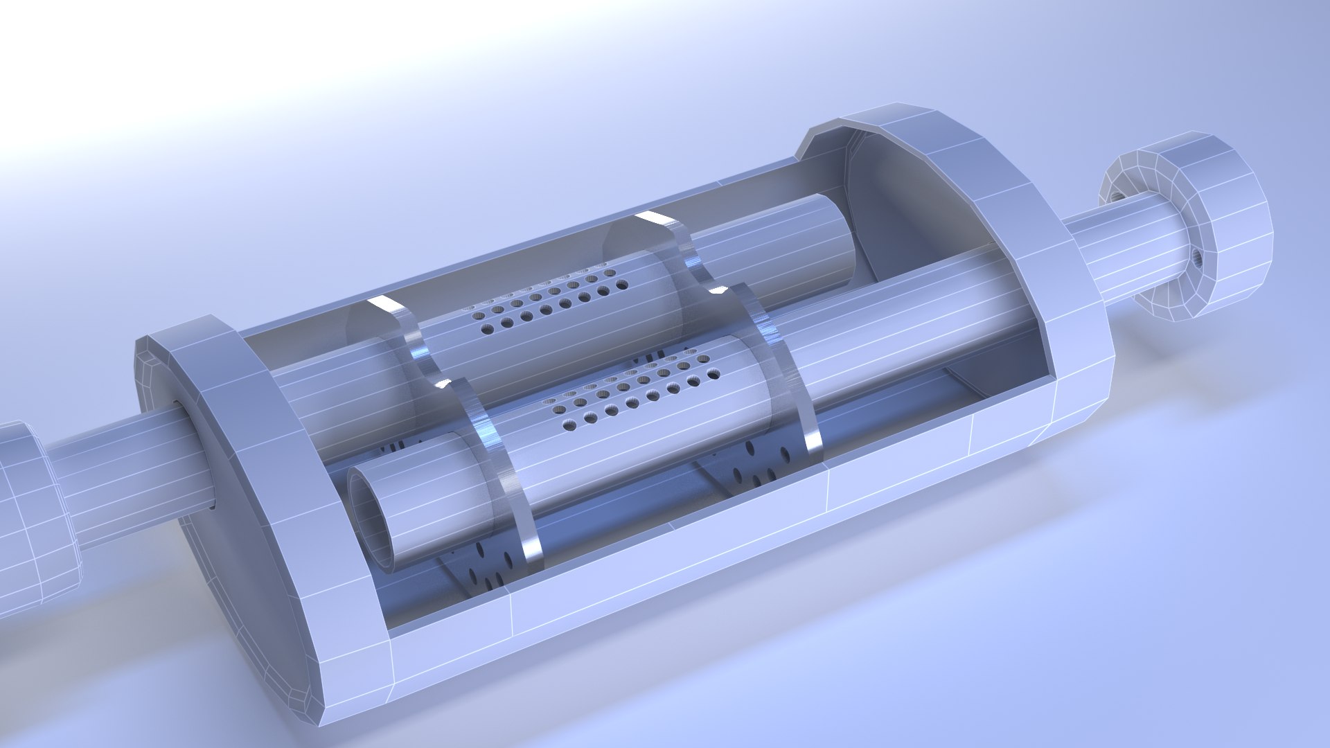 Muffler Cross-Section 3D Model - TurboSquid 1953018