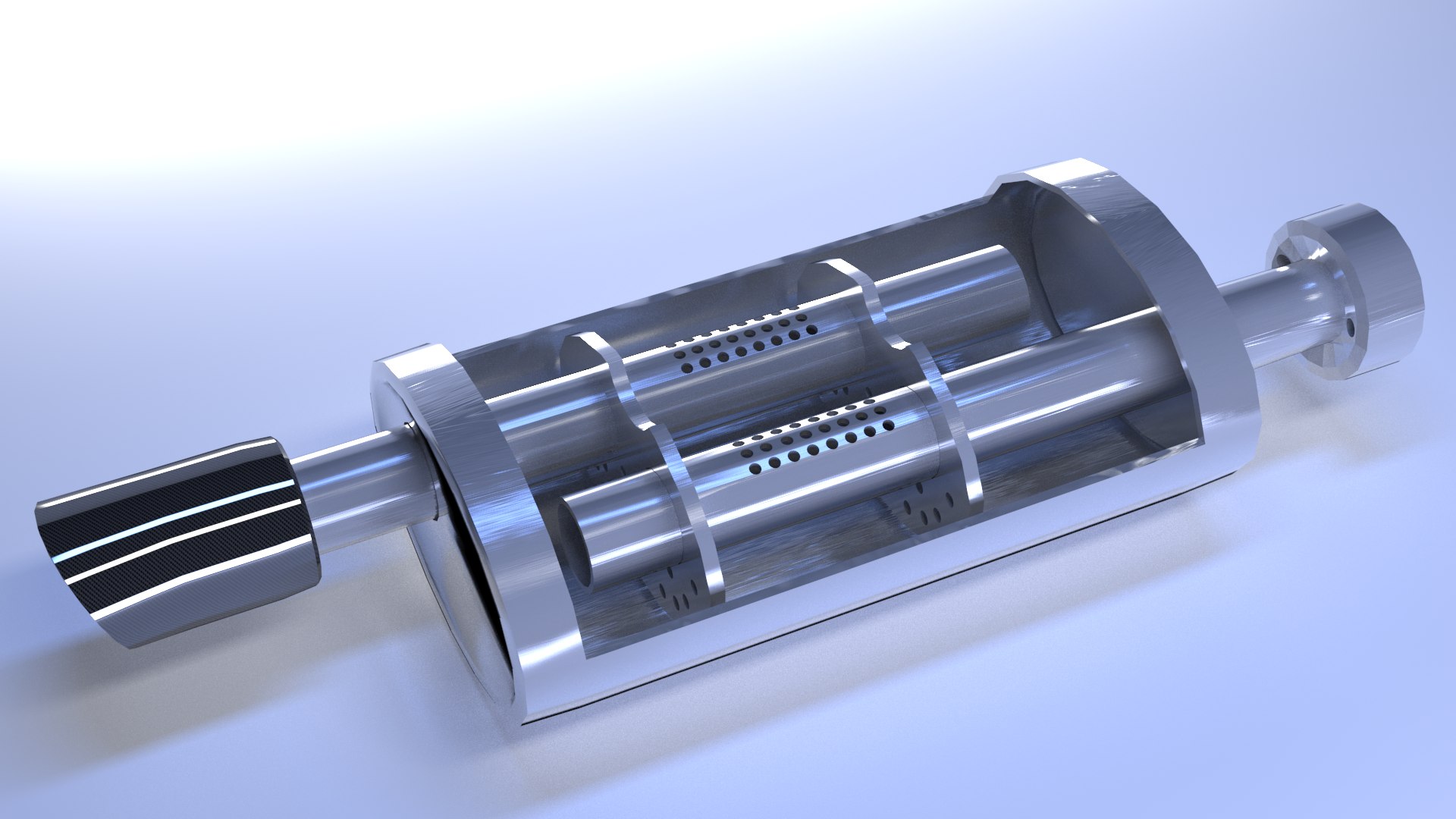 Muffler Cross-Section 3D Model - TurboSquid 1953018
