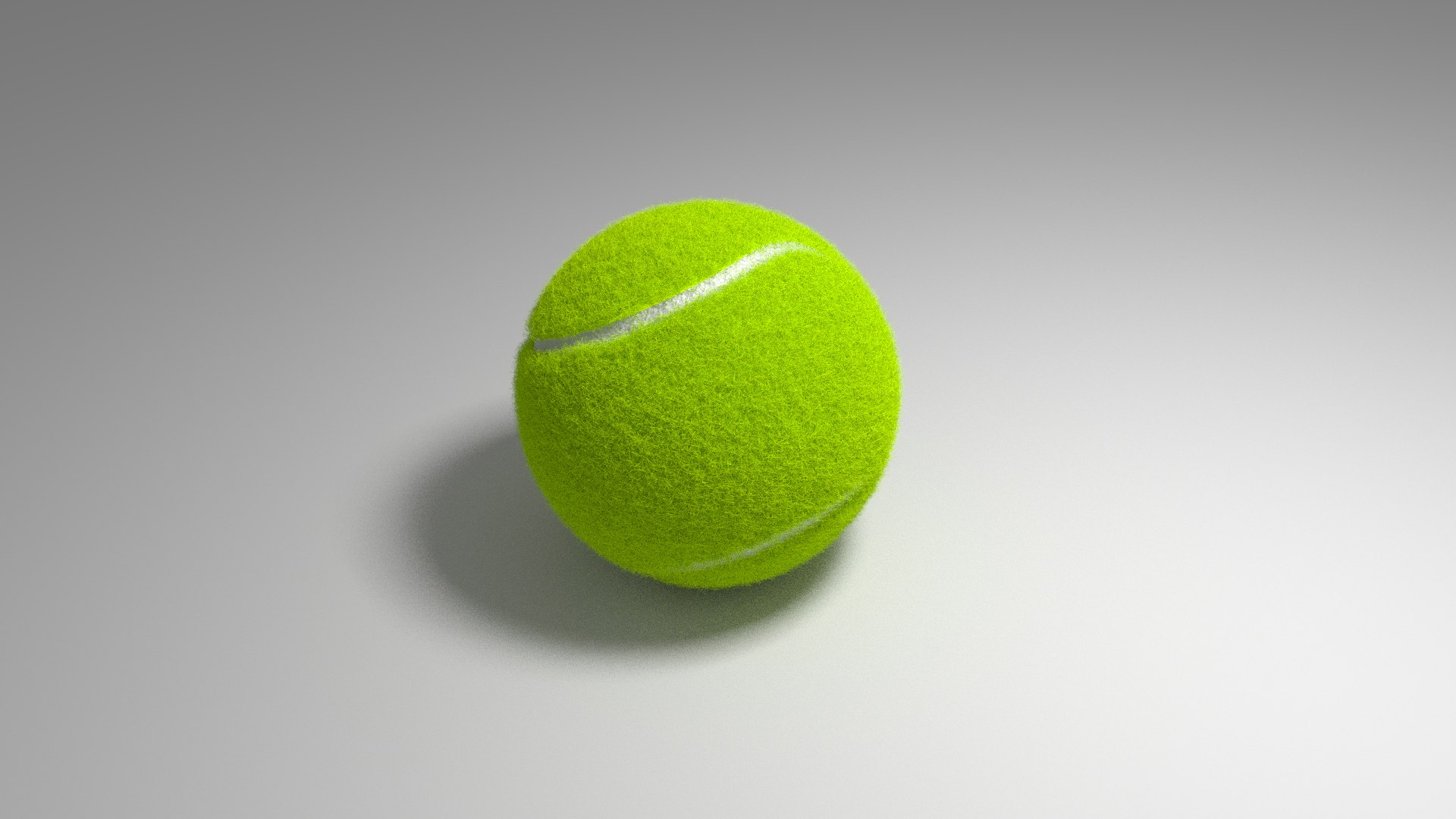 3d Blender Cycles Rendered Tennis Ball Model