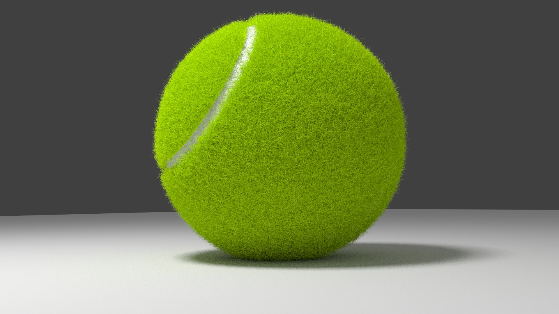 3d Blender Cycles Rendered Tennis Ball Model
