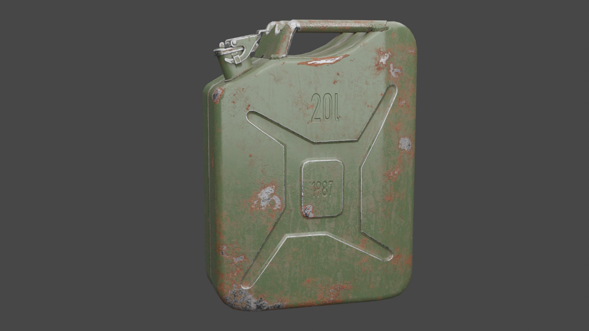 Old rusty Jerry Can 3D model - TurboSquid 1962620
