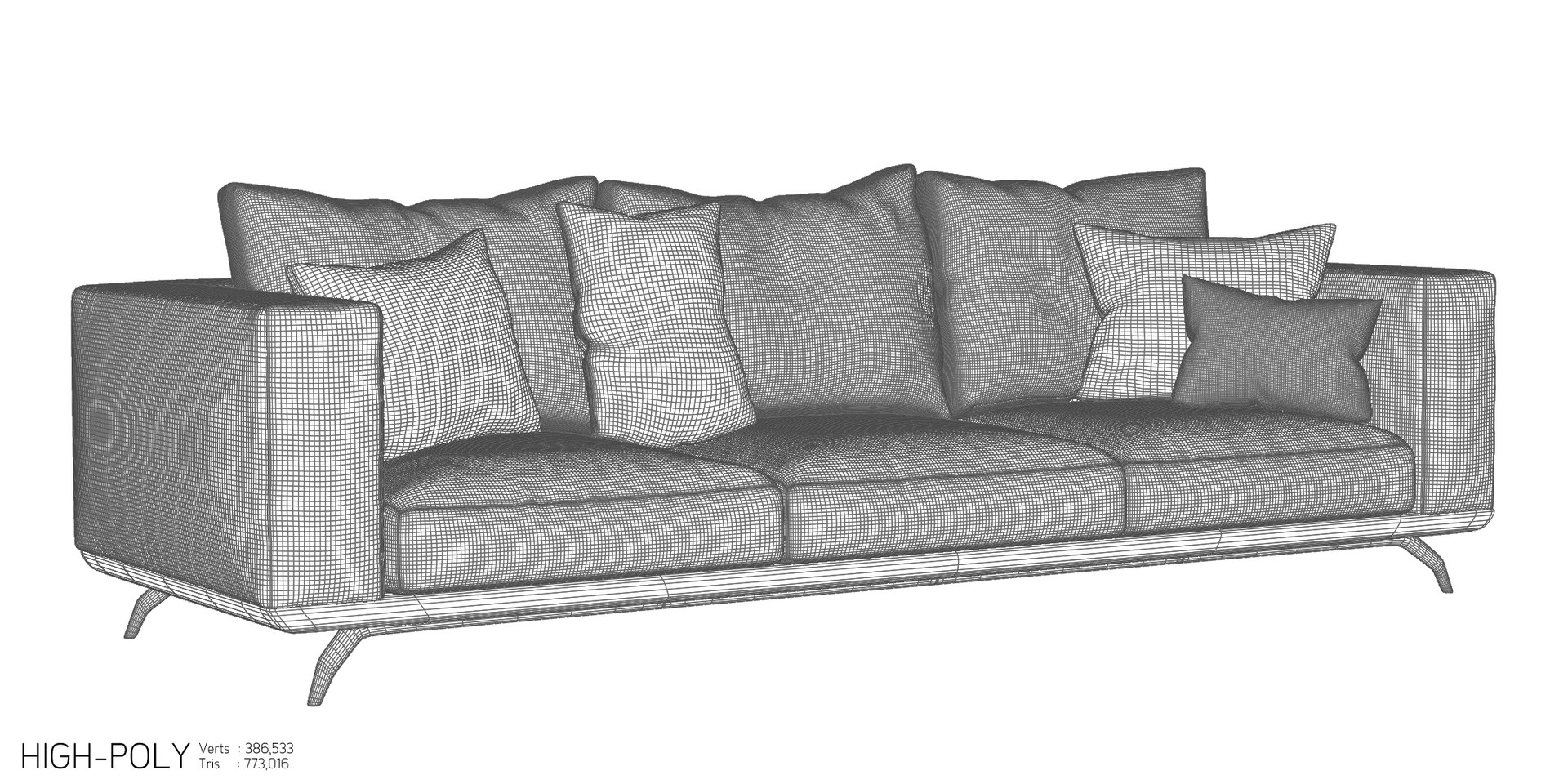 3D model Lawson couch - TurboSquid 1963102