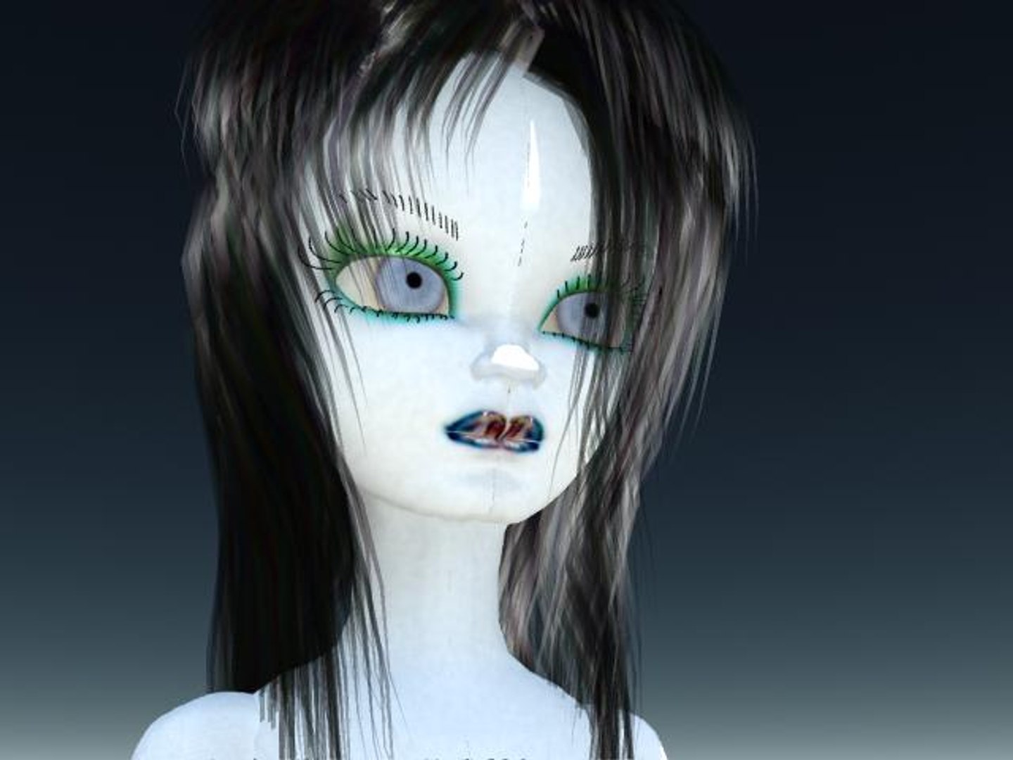 free little girl d o 3d model