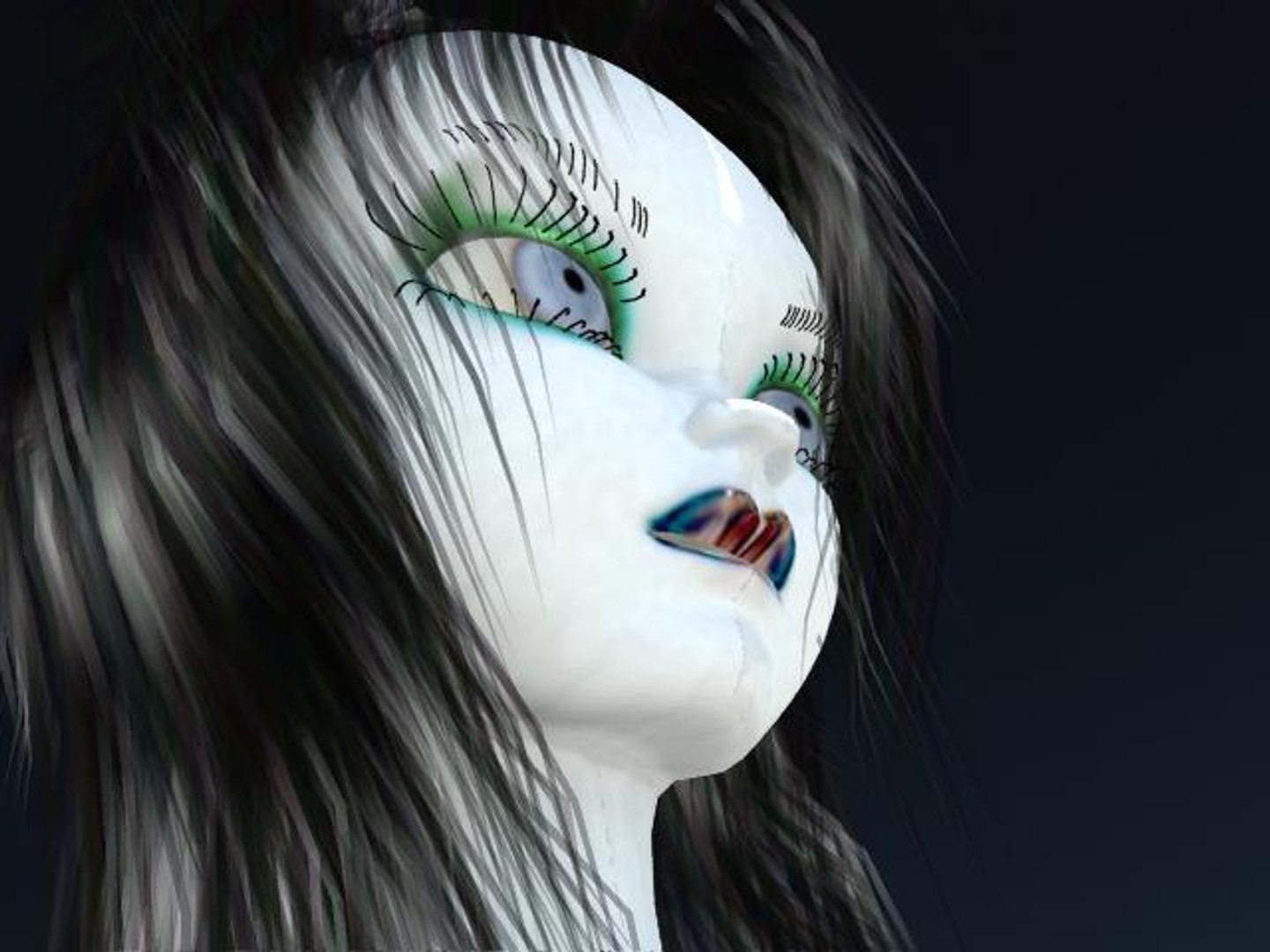 free little girl d o 3d model
