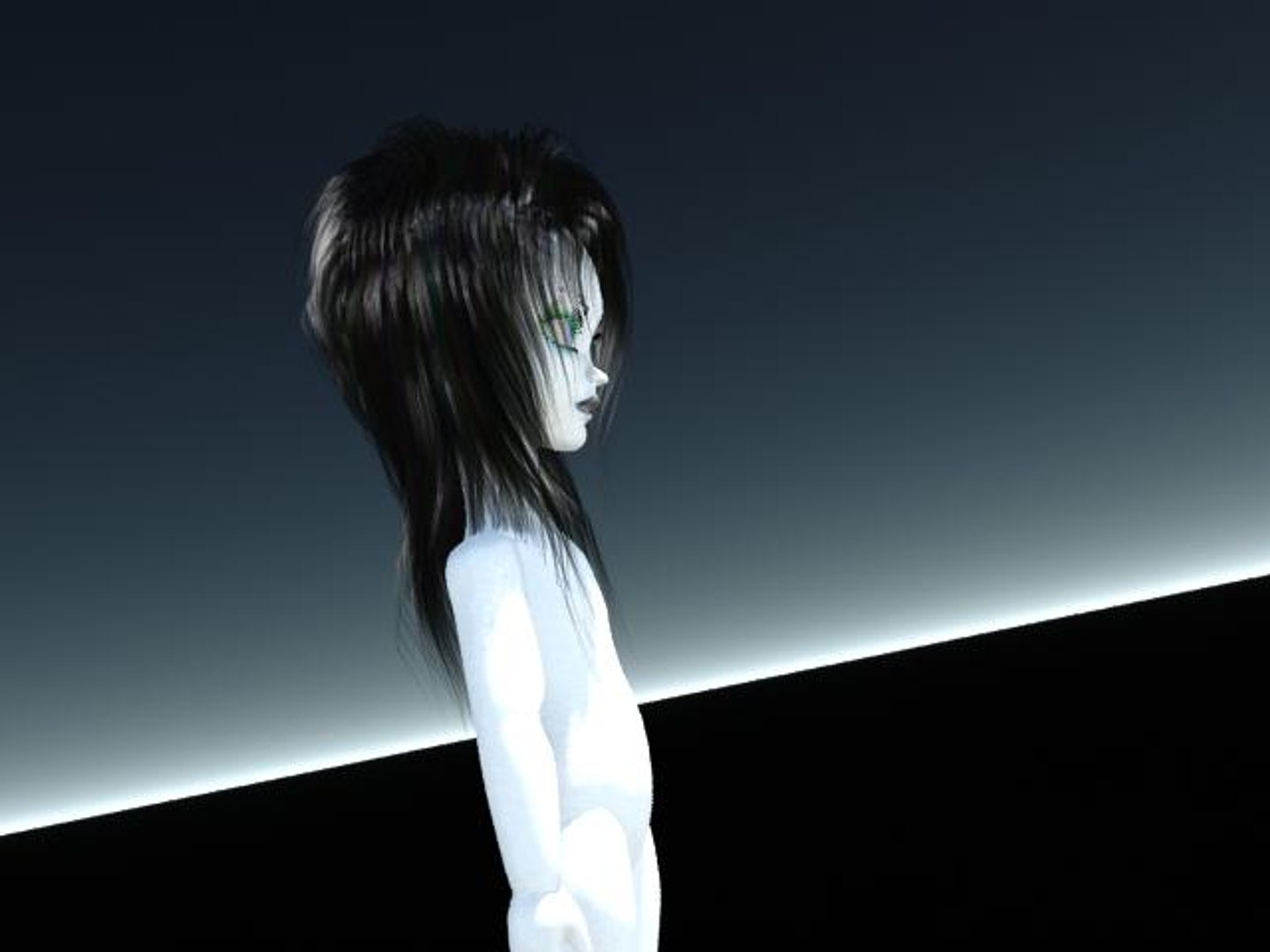 free little girl d o 3d model