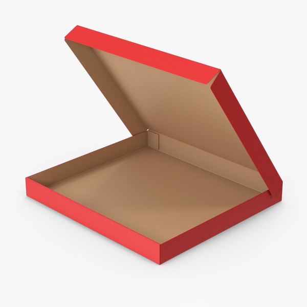 Red Pizza Box 3D - TurboSquid 1892663