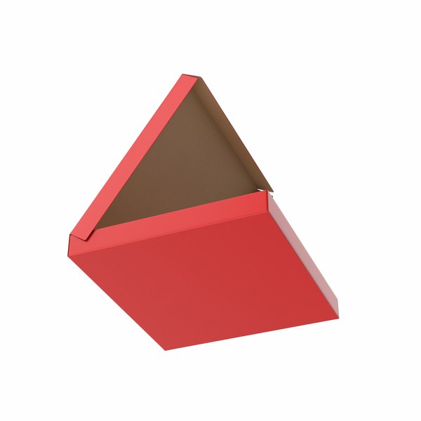 Red Pizza Box 3D - TurboSquid 1892663