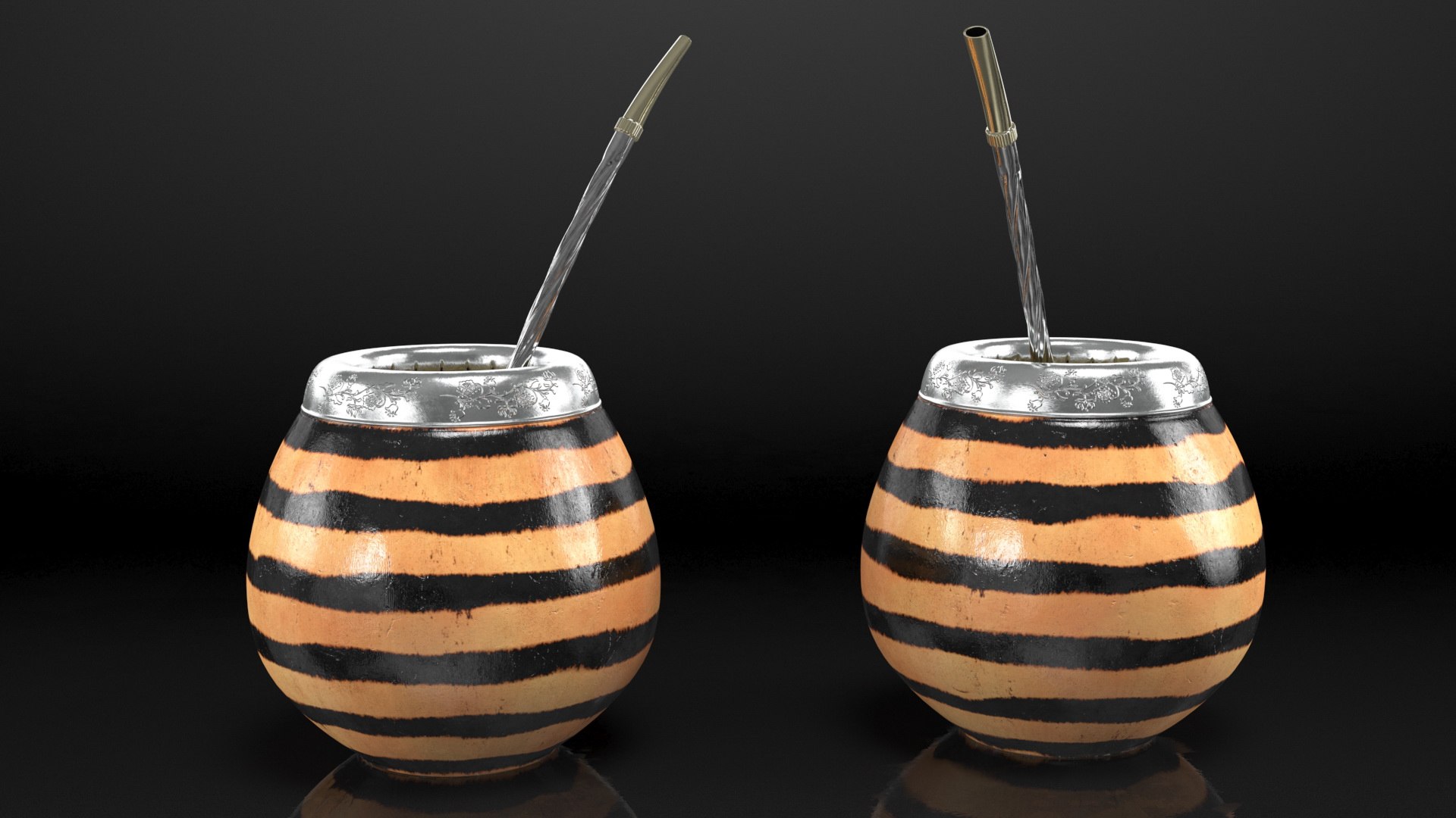 Yerba Mate Striped 3D - TurboSquid 1862026