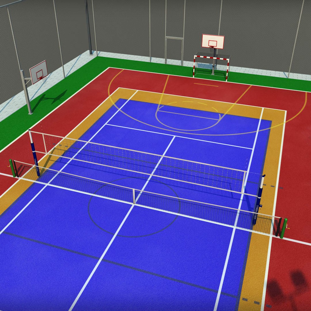3dsmax Multi Sport Court Pack