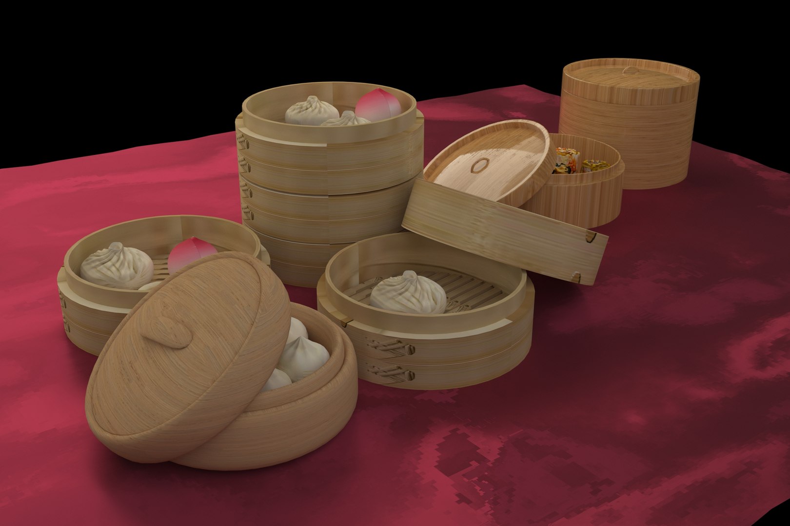 3D model Chinese dim sum - TurboSquid 2140621
