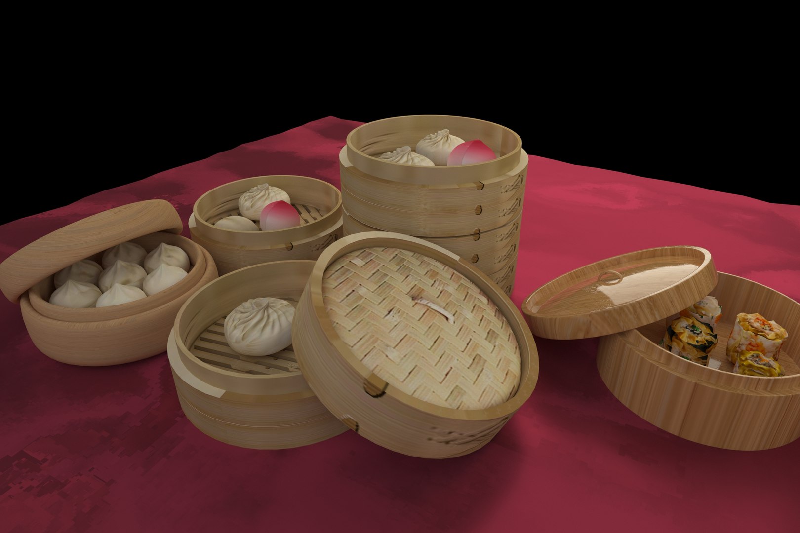 3D model Chinese dim sum - TurboSquid 2140621