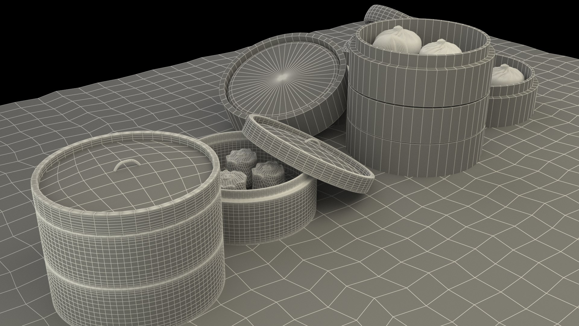3D model Chinese dim sum - TurboSquid 2140621