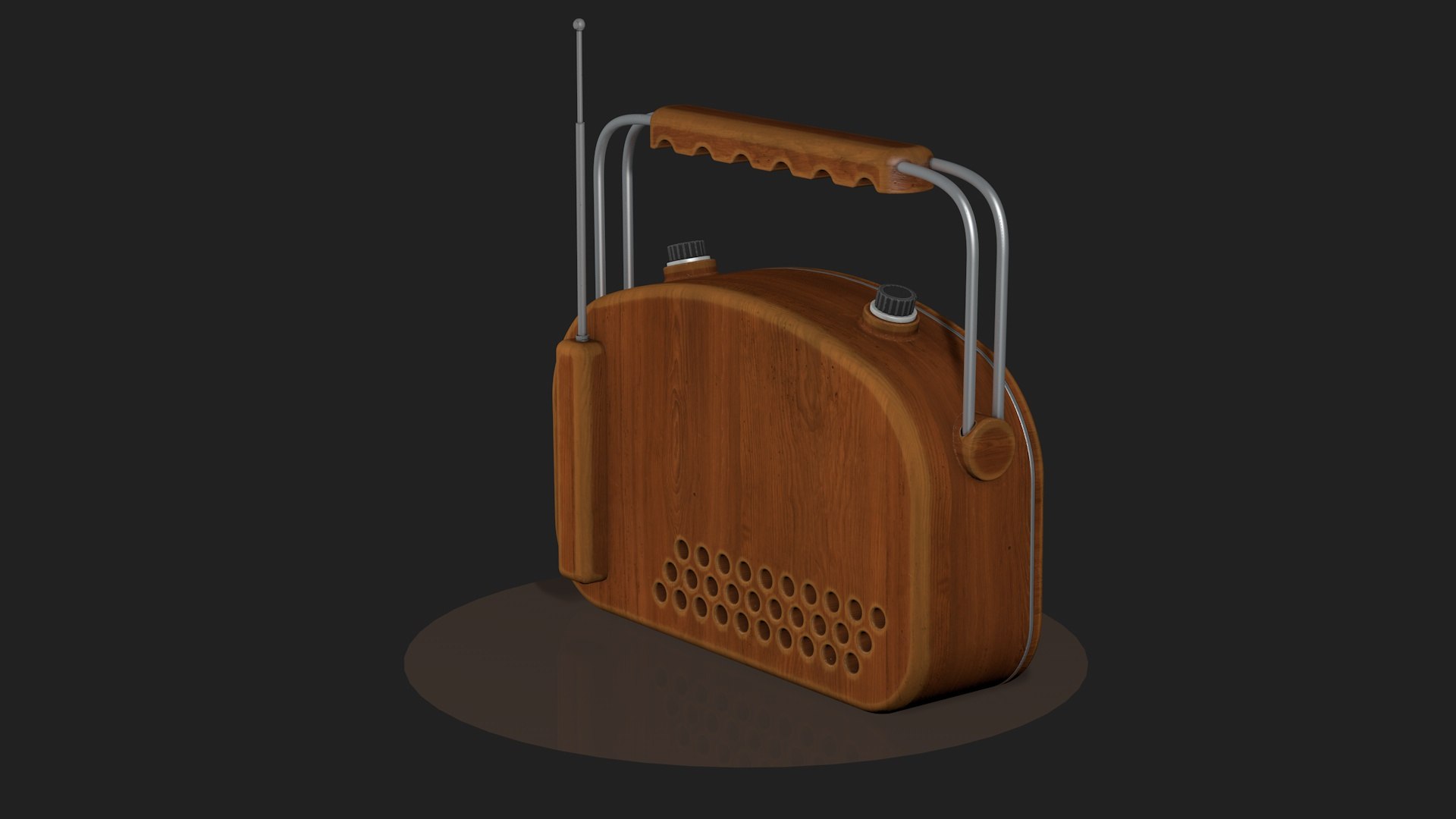 3D High Poly Vintage Radio V2 Model - TurboSquid 1811196