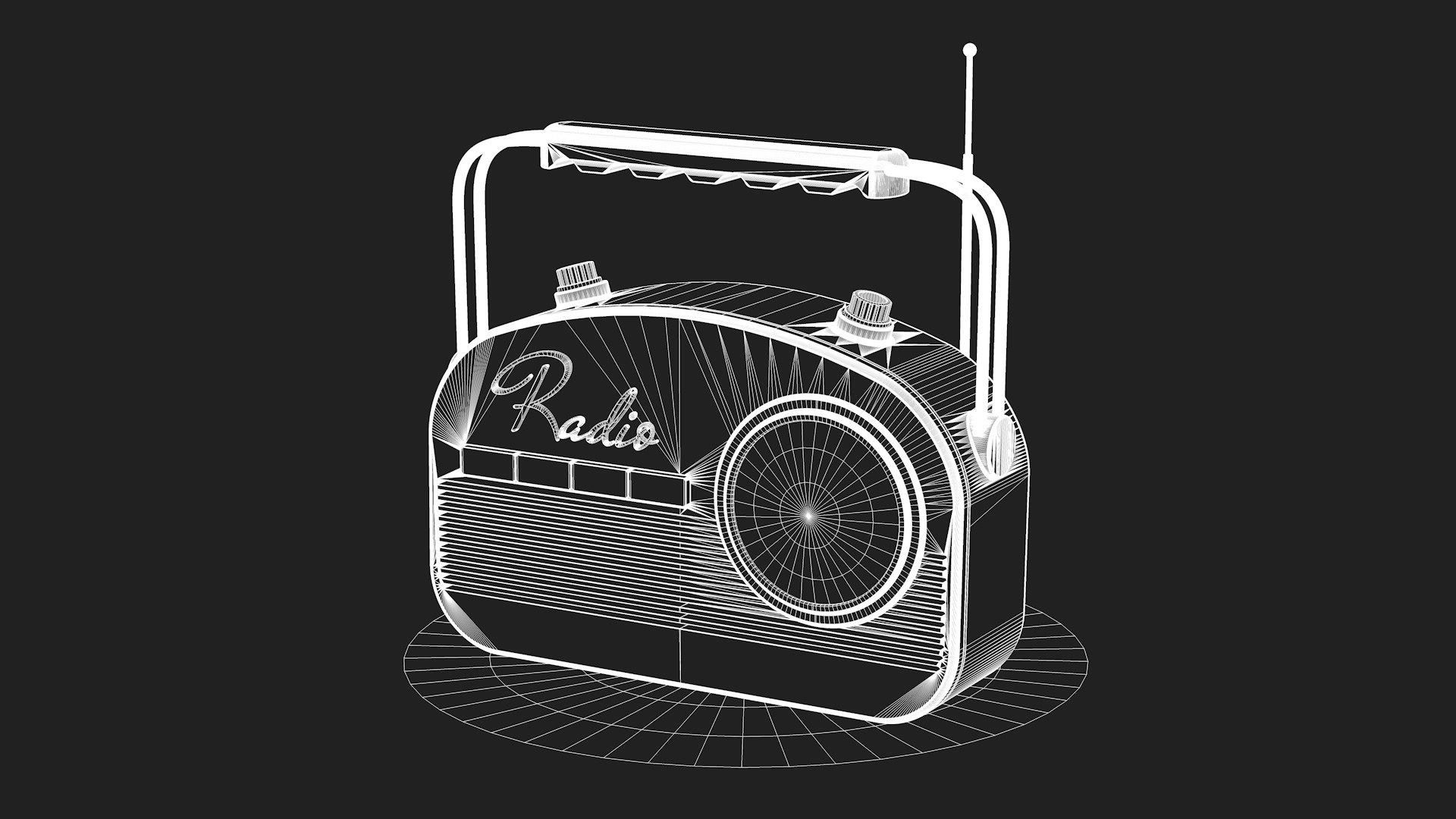 3D High Poly Vintage Radio V2 Model - TurboSquid 1811196