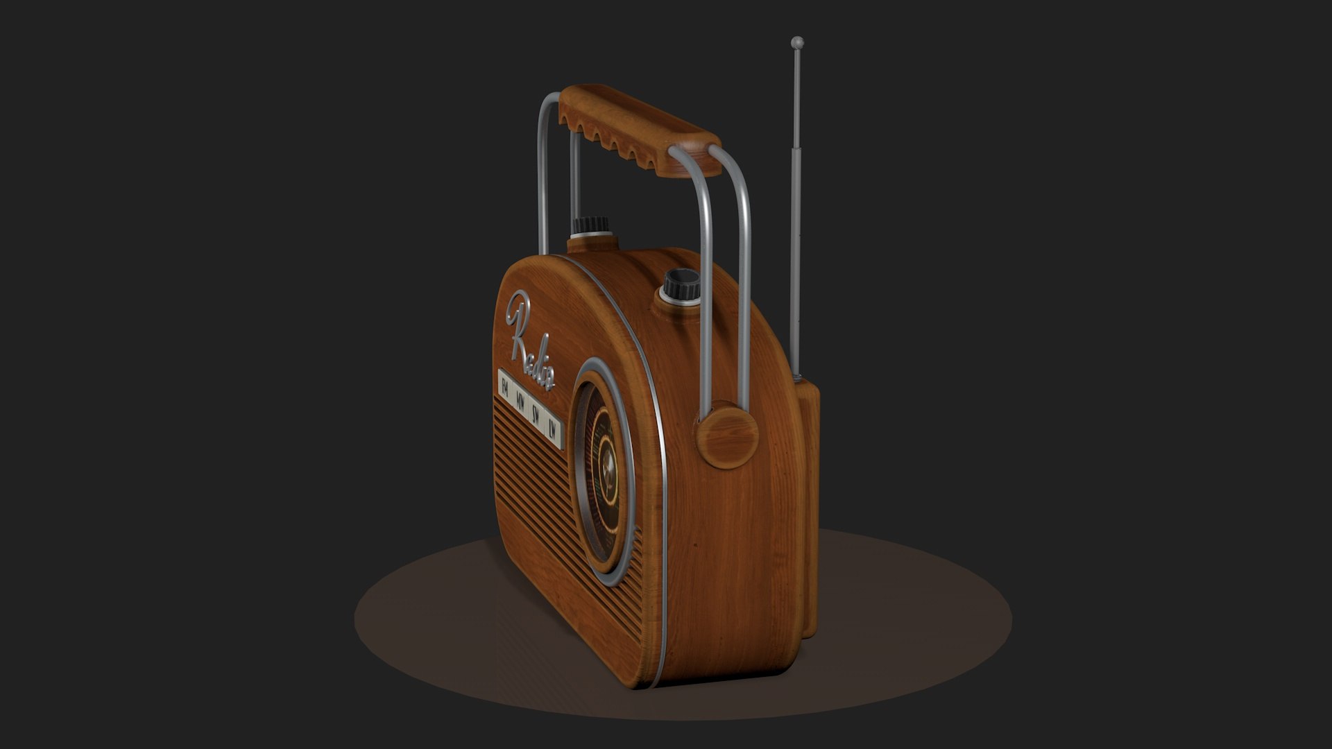 3D High Poly Vintage Radio V2 Model - TurboSquid 1811196