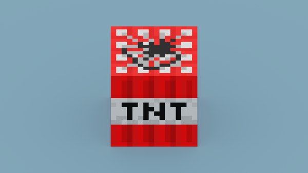 Minecraft TNT 3D 모델 - TurboSquid 2056248