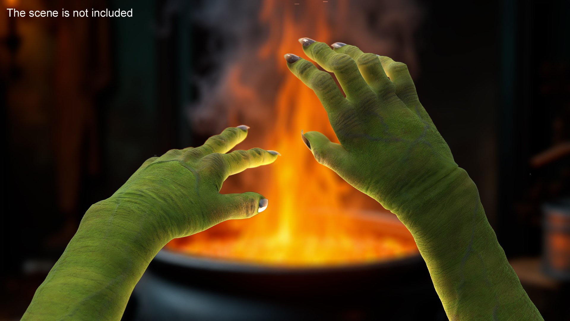 3D Witch Hands Rigged For Cinema 4D Model - TurboSquid 2341353