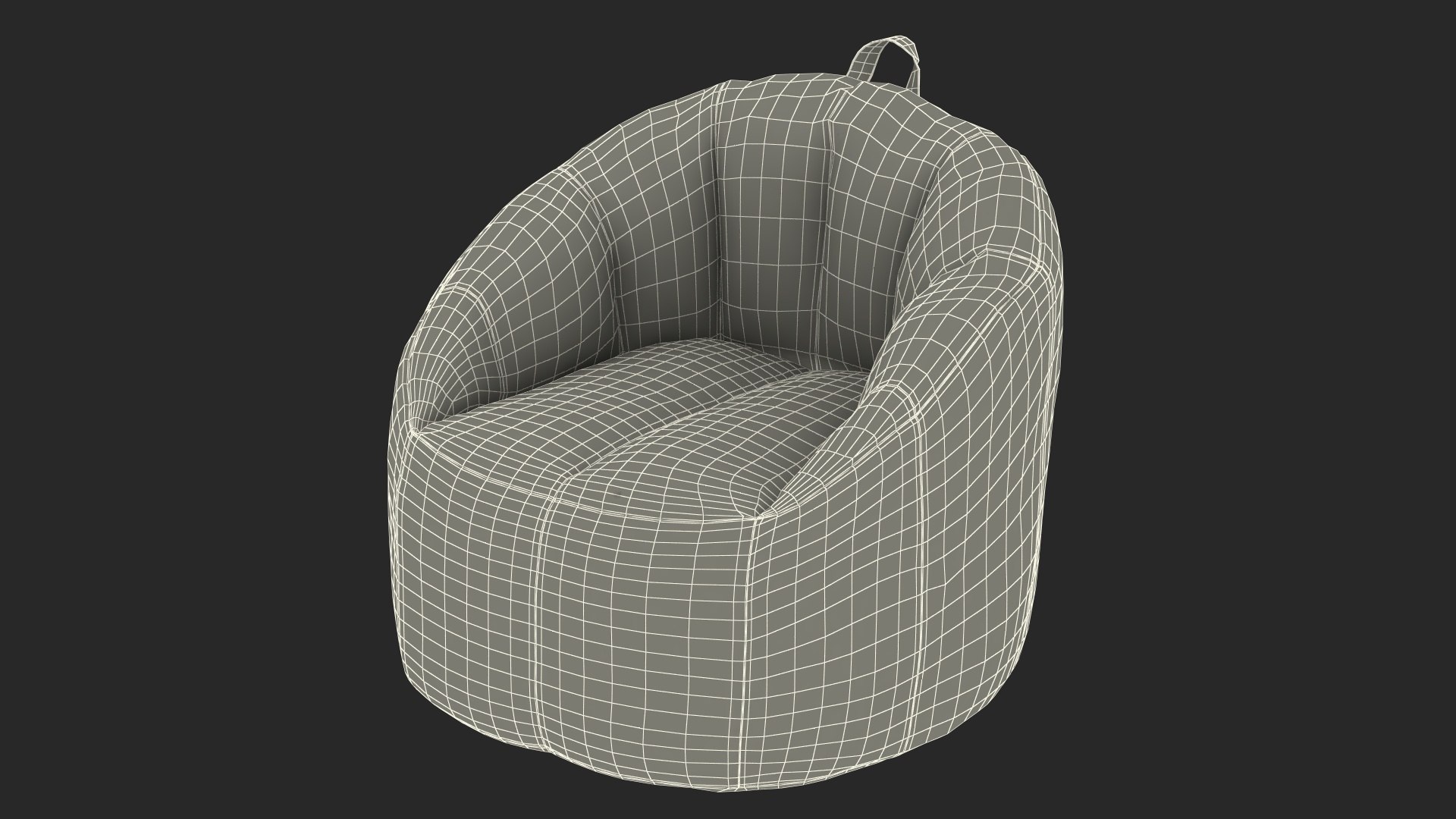 3D Sack Chair Big Joe Red - TurboSquid 2079933