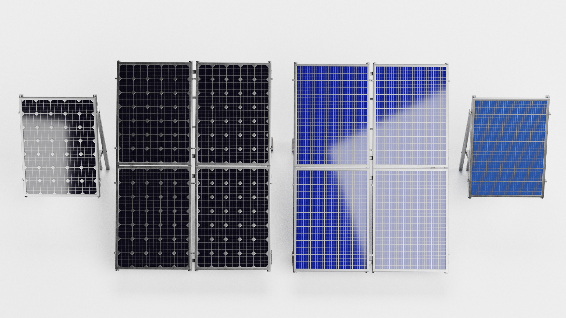 3D Solar Panels Set model - TurboSquid 1735779