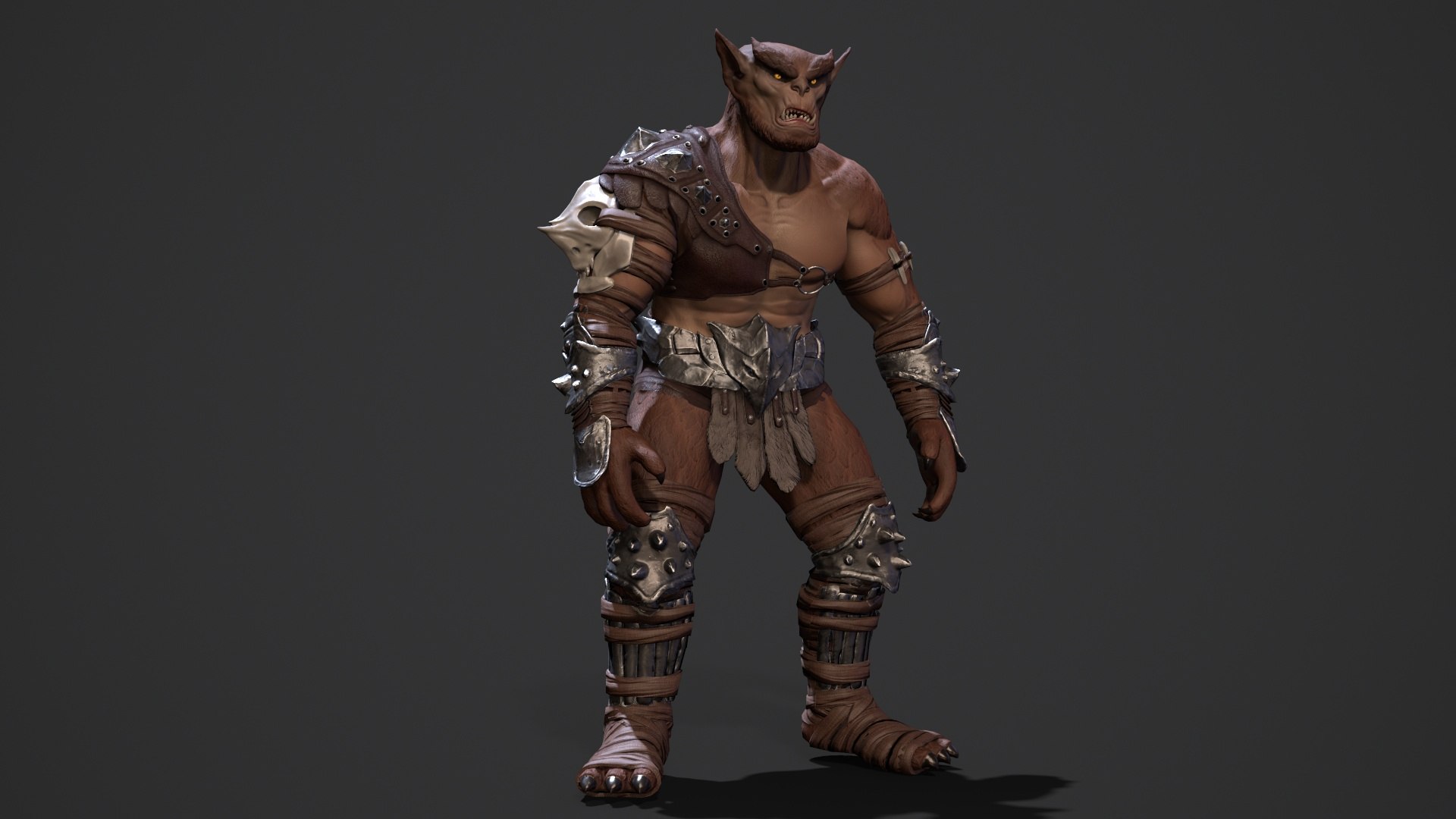 Orc Low-poly 3D - TurboSquid 2081782