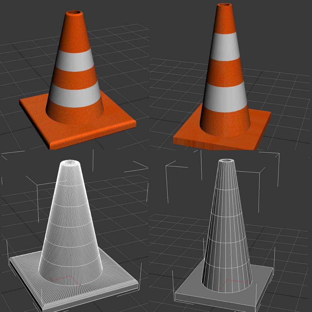 Traffic Cones 3D Model - TurboSquid 1383333
