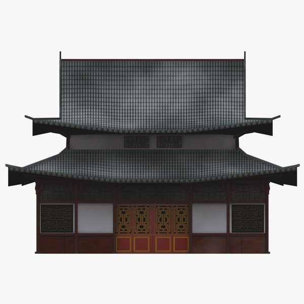 3d medieval japan house