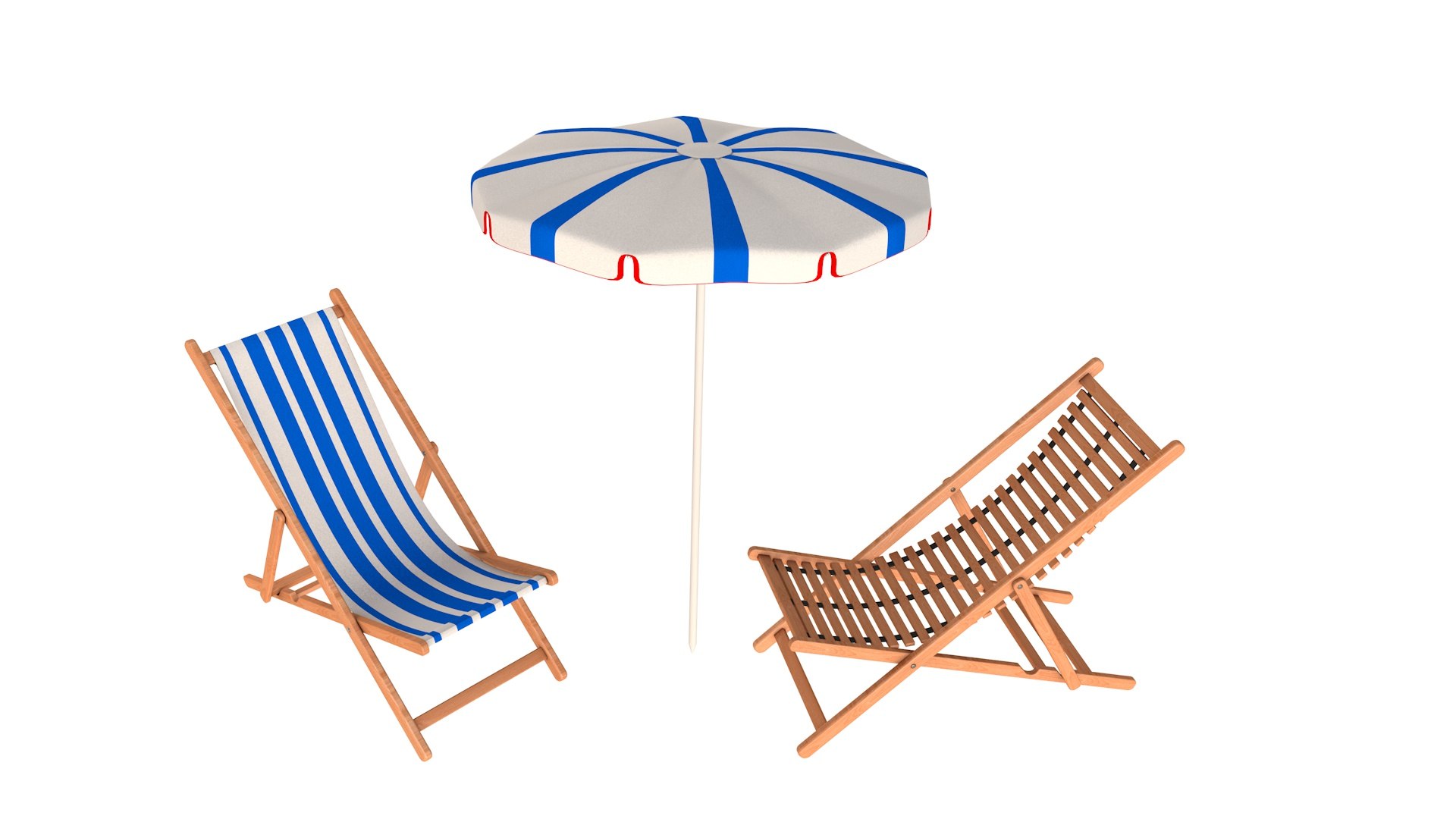 Beach Summer Set 3D Model - TurboSquid 1831850