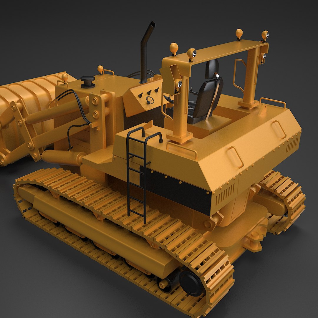 bulldozer dozer 3d model