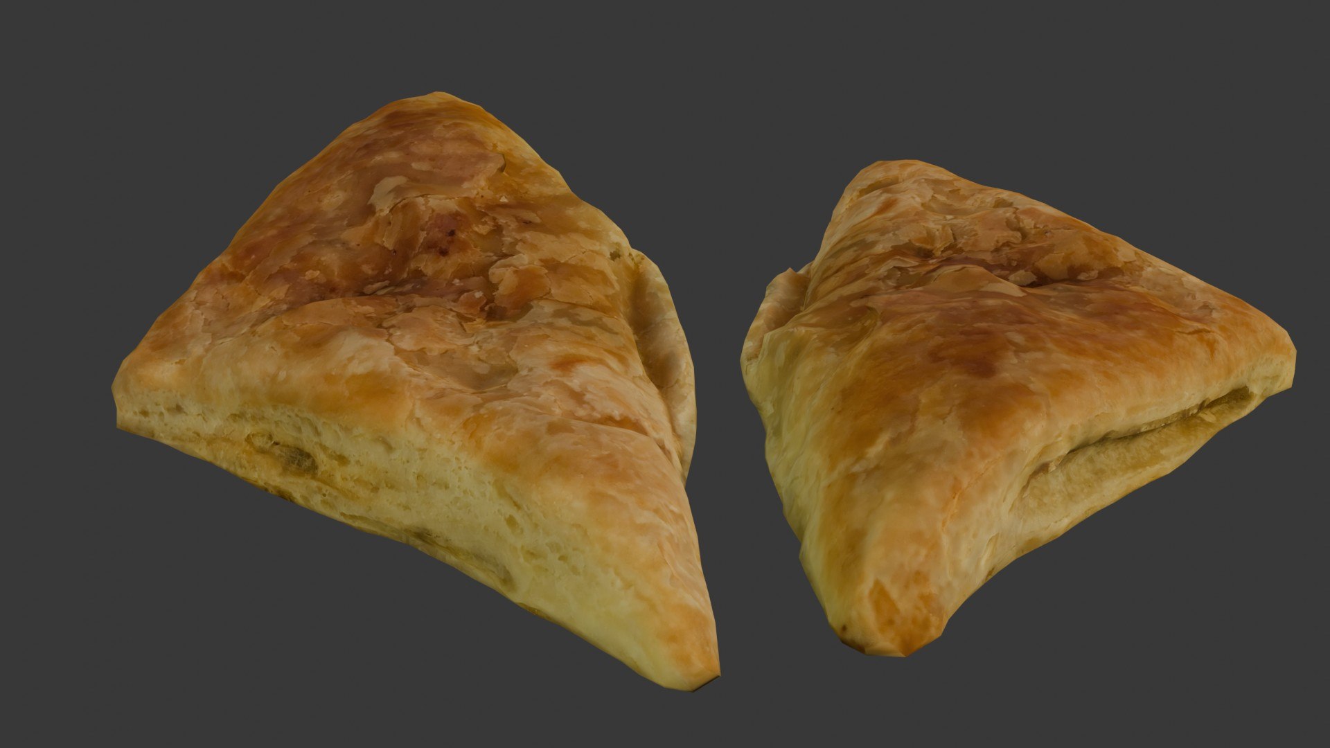 Flaky Pastry Triangle Scan Model - TurboSquid 2408363