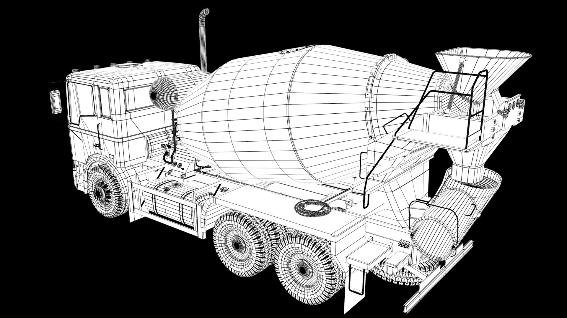 Cement Truck 3D Model - TurboSquid 1974798