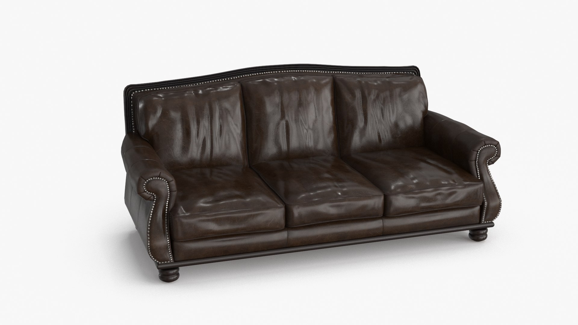 3D Model Leather Sofa - TurboSquid 2281932