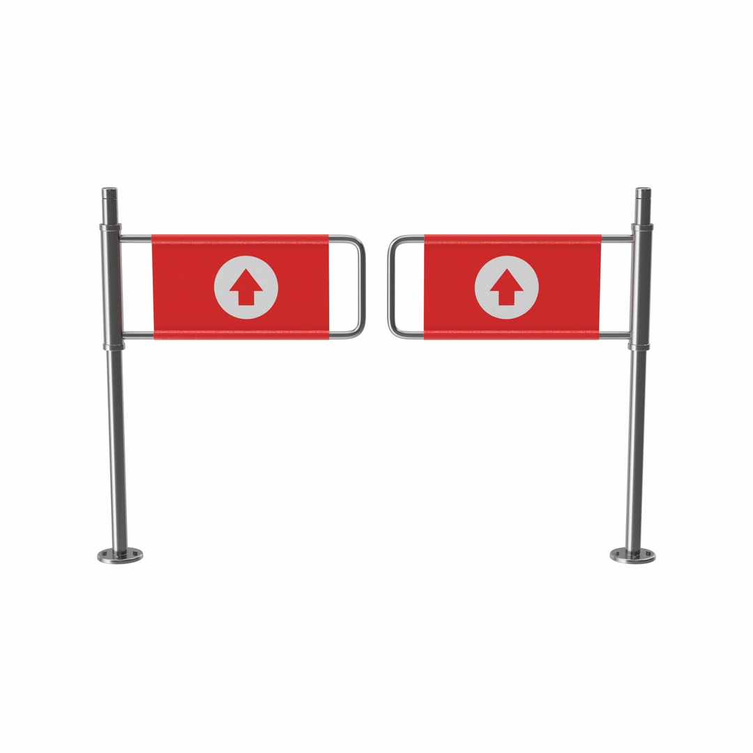 3D Supermarket Swing Gates Model - TurboSquid 2288499