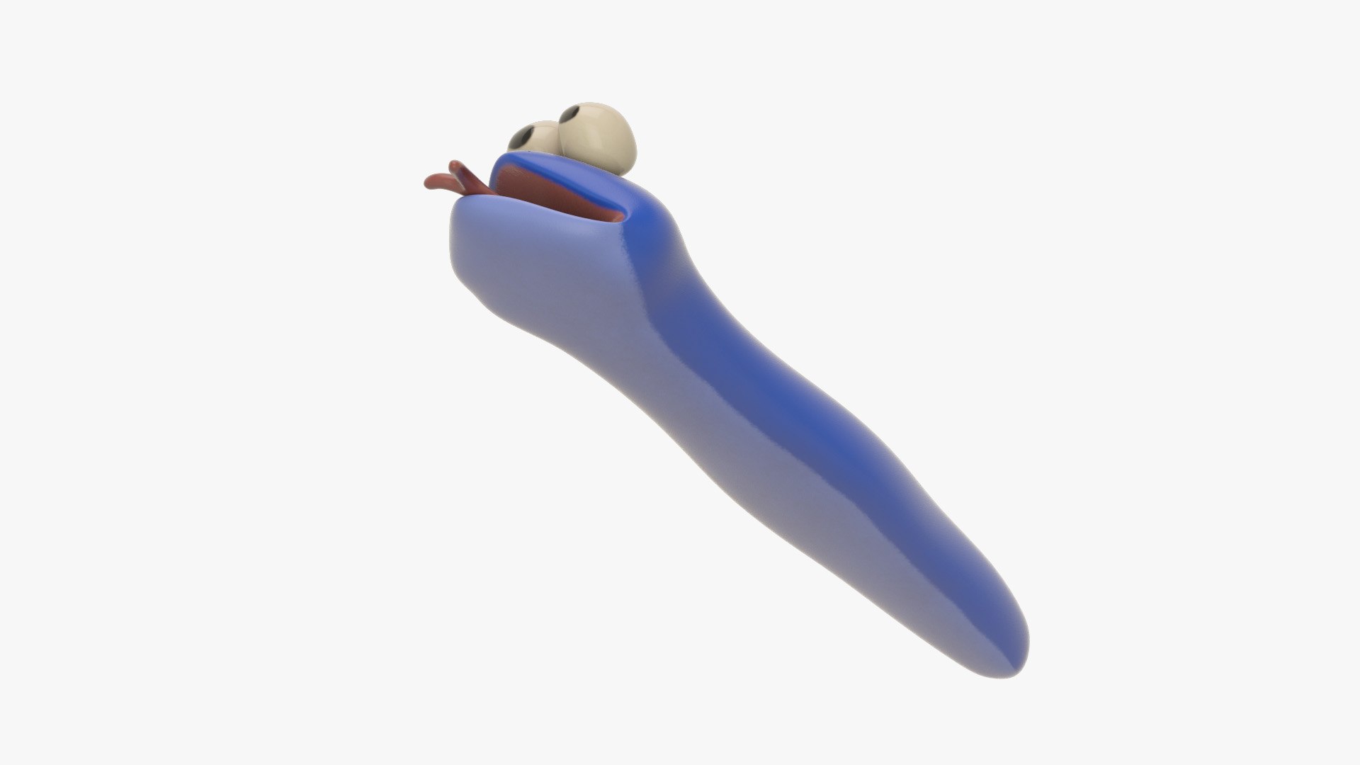 Cartoon Friendly Worm 3D Model - TurboSquid 1817407
